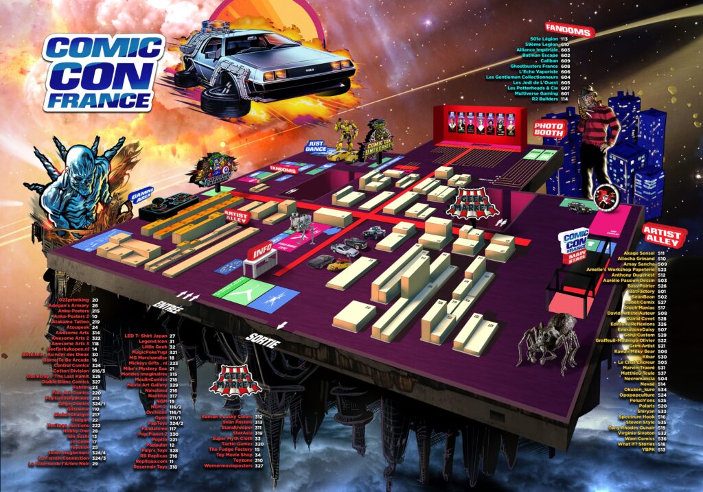 Floor plan - Comic Con France