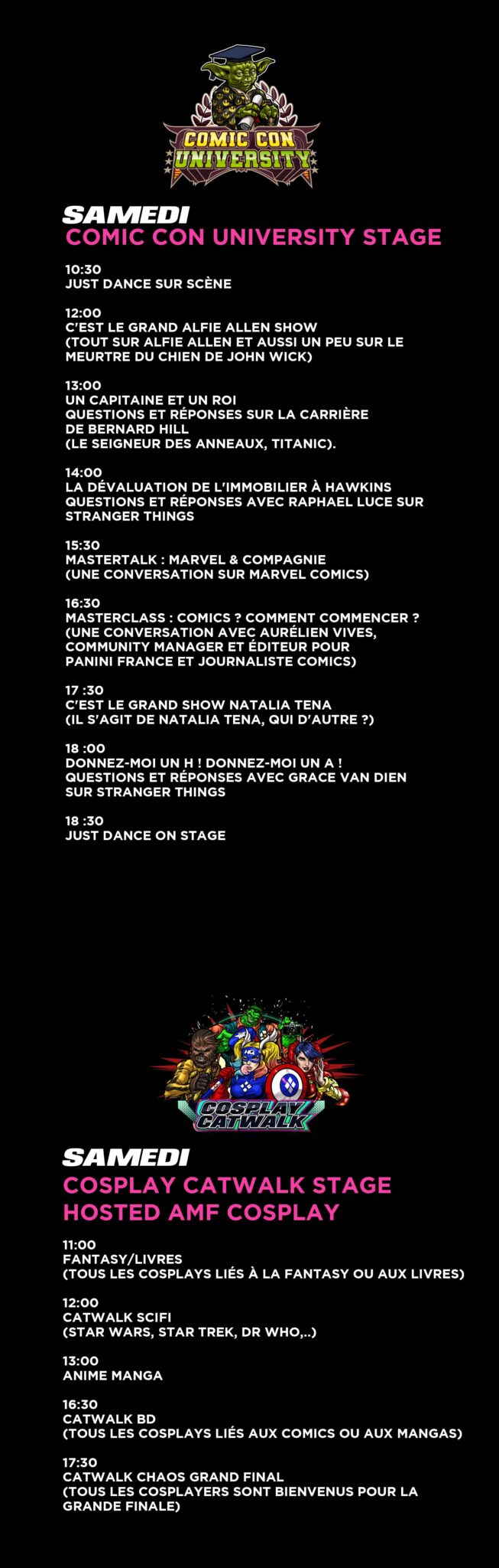 Programme - Comic Con France